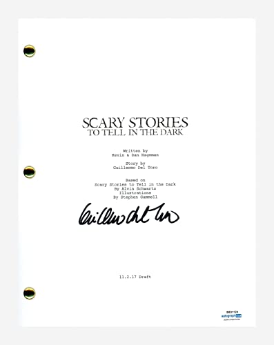 Guillermo Del Toro Signed Scary Stories To Tell In The Dark Script ACOA COA