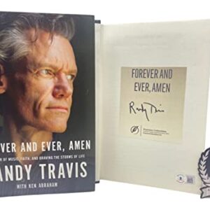 Randy Travis Signed Forever And Ever, Amen HC 1st Edition Book Beckett COA