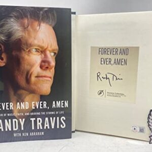 Randy Travis Signed Forever And Ever, Amen HC 1st Edition Book Beckett COA