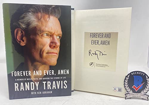 Randy Travis Signed Forever And Ever, Amen HC 1st Edition Book Beckett COA