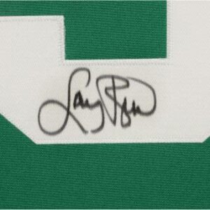 Larry Bird Boston Celtics SM Deluxe Framed Autographed Green Mitchell & Ness Authentic Jersey - Autographed NBA Jerseys