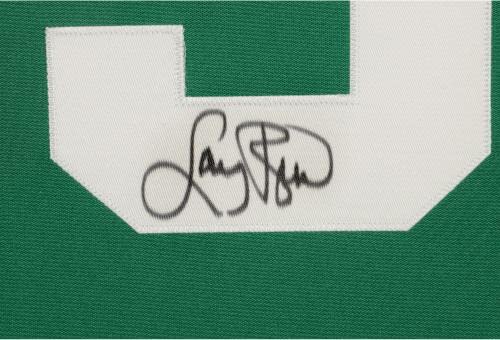 Larry Bird Boston Celtics SM Deluxe Framed Autographed Green Mitchell & Ness Authentic Jersey - Autographed NBA Jerseys