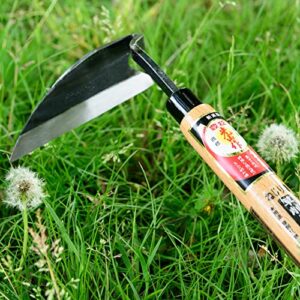 豊稔光山作 Japanese Garden Tools Very Sharp Edge, Weeding Tools Gardening, Japanese Weeding Sickle, Machete for Clearing Brush - Made in Japan