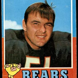 1971 Topps # 25 Dick Butkus Chicago Bears (Football Card) FAIR Bears Illinois