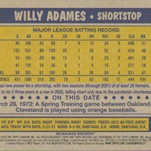 2022 Topps Archives #281 Willy Adames 1987 Topps NM-MT Milwaukee Brewers Baseball