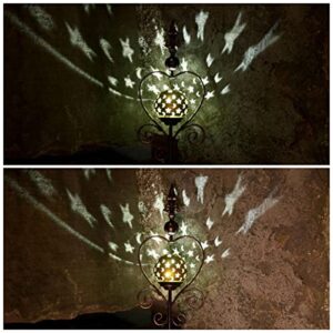 DAMAYCA Garden Decor Solar Lights Outdoor Decorative Garden Stake Decorations for Outside Yard Patio Porch Lawn. Yard Art. (Gold Globe)