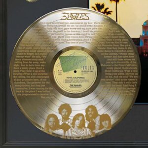 Eagles - Hotel California Framed Legends Of Music Etched LP Record Display M4