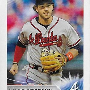 2018 Topps MLB Baseball Sticker Collection #167 Dansby Swanson Atlanta Braves Paper Thin 2 by 3 inch Stickers for Album