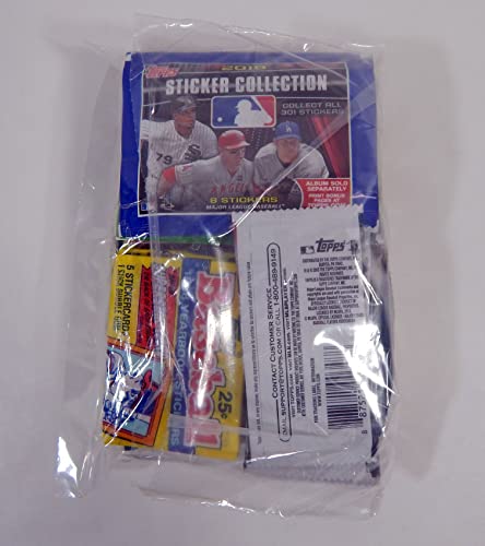 Baseball MLB Lot of 50 Collectible Baseball Sticker Packs.