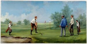 edwardian golfers