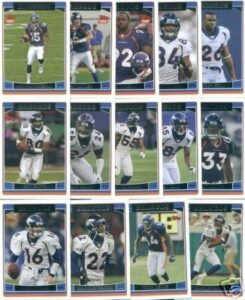 2006 topps denver broncos complete team set (14 cards)