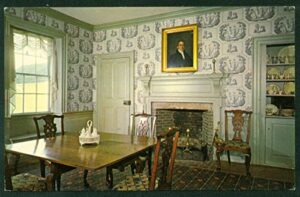 dining room salem towne house old sturbridge village massachusetts vintage postcard