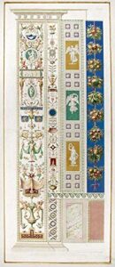 decorative pilaster with fruit, flowers, and tendrils