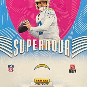 2021 JUSTIN HERBERT Online Exclusive Football Card - Officially Licensed PANINI SUPERNOVA Football Card - Limited Production of 3357! - Los Angeles Chargers