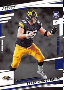 2022 panini prestige #366 tyler linderbaum rc