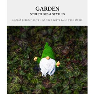 Redwix Garden Gnomes 11.8x7.9 - Gnomes with Solar Lantern - Gnomes Decoration for Home - Spring Gnomes - Middle Finger Gnome - Garden Gnomes Outdoor Funny for Patio and Farmhouse Decor