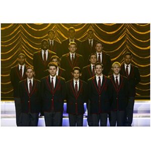 glee the warblers on stage smiling 8 x 10 inch photo