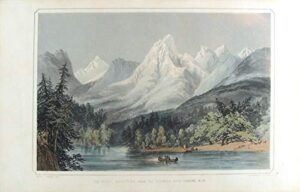 the rocky mountains from the columbia river looking n.w.