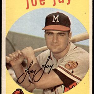 1959 Topps # 273 Joey Jay Milwaukee Braves (Baseball Card) VG/EX Braves