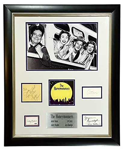 THE HONEYMOONERS Autographed SIGNED CAST FRAMED Jackie Gleason Audrey Meadows Joyce Randolph Art Carney JSA CERTIFIED AUTHENTIC XX59224