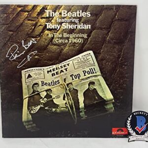 Pete Best Signed Autographed The Beatles In the Beginning Vinyl LP Beckett COA