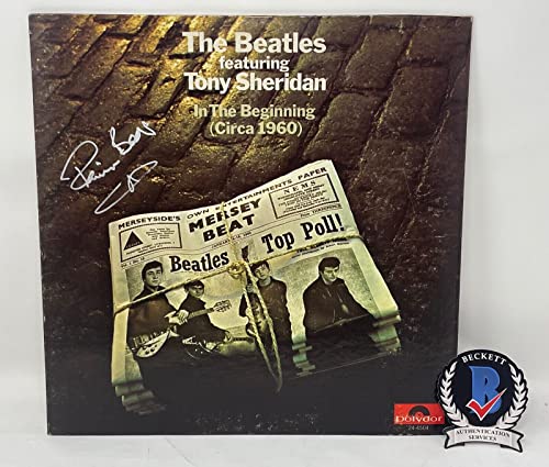 Pete Best Signed Autographed The Beatles In the Beginning Vinyl LP Beckett COA