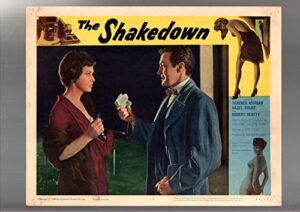 movie poster: shakedown-1960-lobby card #2-terence morgan-hazel court-crime g/vg