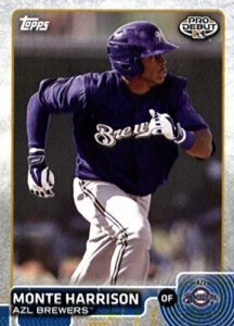 2015 topps pro debut baseball card #113 monte harrison