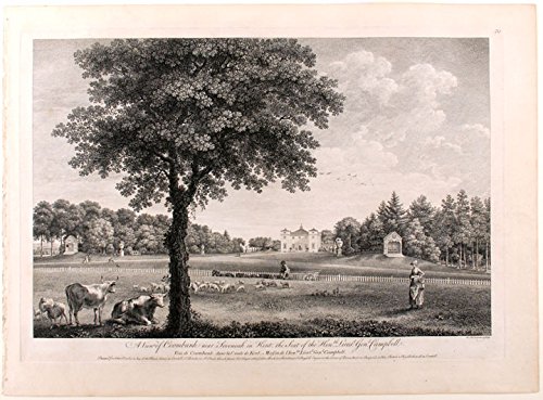 A View of Coombank near Sevenoak in Kent, the Seat of the Honble. Lieutt. Genl. Campbell/Veⁿe de Coombank, dans la Comte de Kent. Maison de L'honble. Lieutt. Genl. Campbell