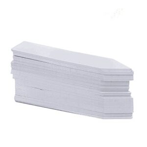 KINGLAKE 1000 Pcs 4 Inch Plant Tags Garden Nursery Labels Plastic Pot Labels White,Box of 1000