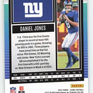 2022 Score #234 Daniel Jones NM-MT New York Giants Football