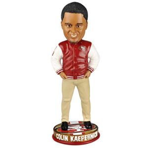 colin kaepernick san francisco 49ers logo base varsity jacket bobblehead nfl