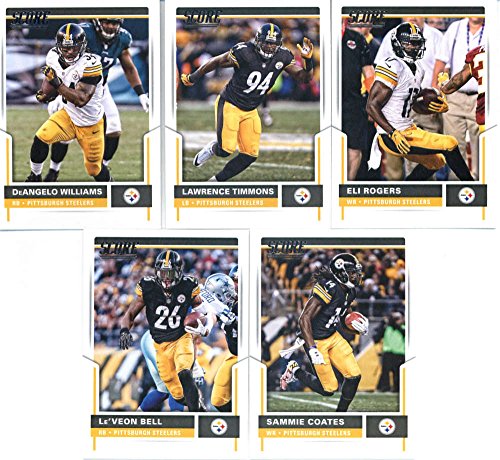 2017 Score Pittsburgh Steelers Veterans Team Set of 10 Cards: Eli Rogers(#27), Lawrence Timmons(#61)