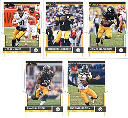 2017 Score Pittsburgh Steelers Veterans Team Set of 10 Cards: Eli Rogers(#27), Lawrence Timmons(#61)