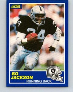 1989 score #2 bo jackson los angeles raiders nfl football card nm-mt