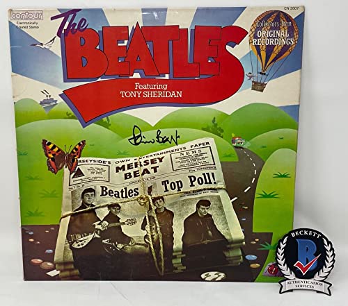 Pete Best Signed The Beatles Featuring Tony Sheridan Vinyl Album LP Beckett COA