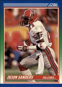 deion sanders football card (atlanta falcons) 1990 score #95 rookie