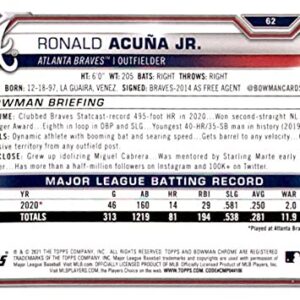 2021 Bowman #62 Ronald Acuna Jr. NM-MT Braves