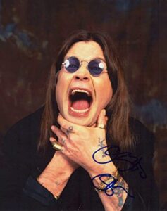 ozzy osbourne signed 8x10 photo