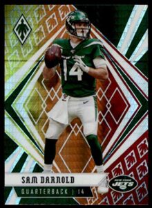 2020 panini phoenix fire burst #64 sam darnold new york jets (silver prizm refractor) nfl football card nm-mt