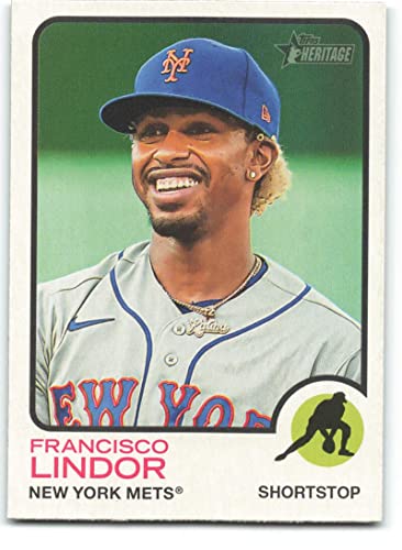 2022 Topps Heritage #196 Francisco Lindor NM-MT New York Mets Baseball