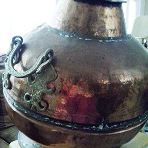 Vintage Antique Hand-hammered Middle Eastern Water, Wine, Oil Jug Brass Handles