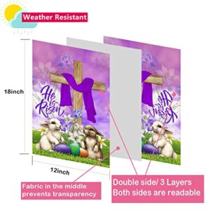 Yileqi Seasonal Garden Flag Set of 12 Double Sided Welcome Spring Easter Garden Flags, Small Yard Flag for Outside Décor 12x18 Inch, with Free Anti-Wind Clip and Stopper