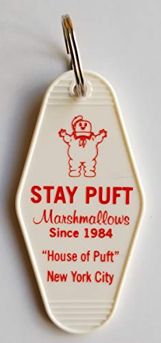 Ghostbusters Stay Puft Marshmallows"House of Puft" Inspired Key Tag