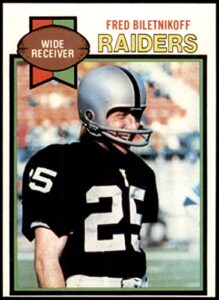 1979 topps # 305 fred biletnikoff oakland raiders (football card) vg/ex raiders florida st