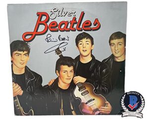 pete best signed autograph the beatles silver beatles vinyl album lp beckett coa