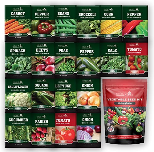 Survival Seeds for Planting Vegetables and Fruits, 4800 Survival Seed Vault and Doomsday Prepping Supplies, Gardening Seeds Variety Pack, Vegetable Seeds for Planting Home Garden