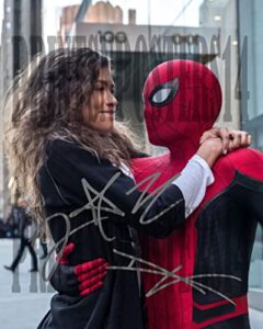 tom holland & zendaya coleman spider-man signed 8×10 reprint photo rp #1