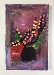 wall art artwork painting flower branch