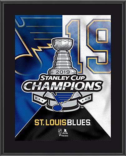 St. Louis Blues 2019 Stanley Cup Champions 10.5" x 13" Champions Logo Sublimated Plaque - NHL Team Plaques and Collages